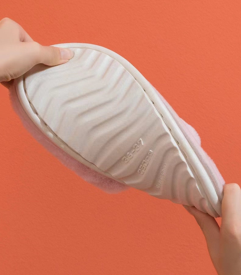 Kawaii Peachy Fluffy Slippers