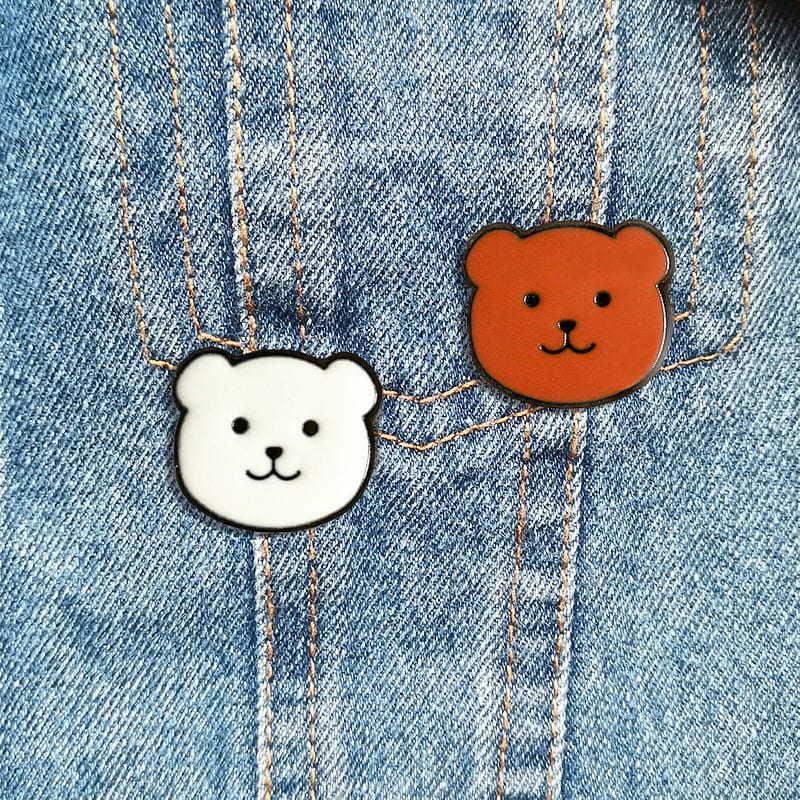 Cute Bear Enamel Pins