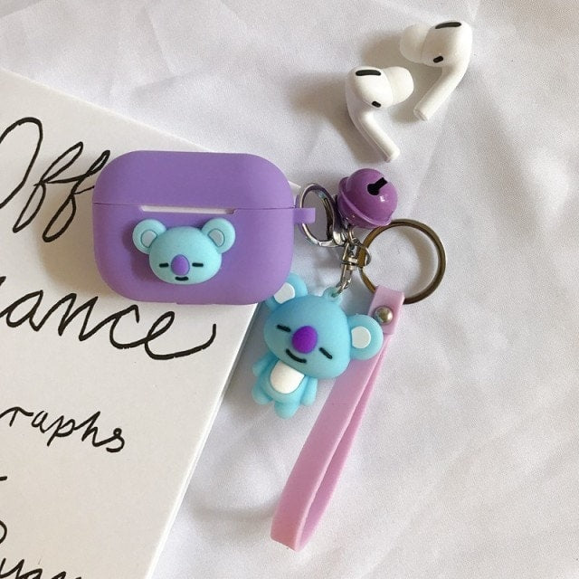 Kawaii BTS Mascots Airpods Case