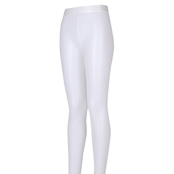 White UV Glowing Aesthetic Fishnet Tights