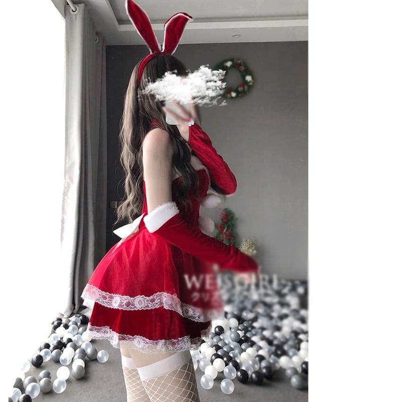 Kawaii Rabbit Cosplay Lace Dress