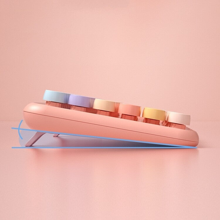 Kawaii Pink Aesthetic Wireless Keyboard And Mouse Set