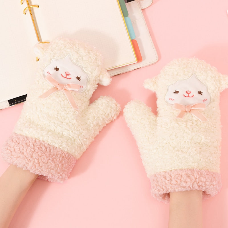 Kawaii Cute Lamb Warm Gloves
