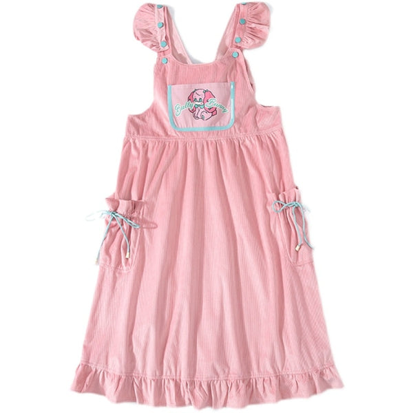 Sweet style Soft Girl Strap Dress