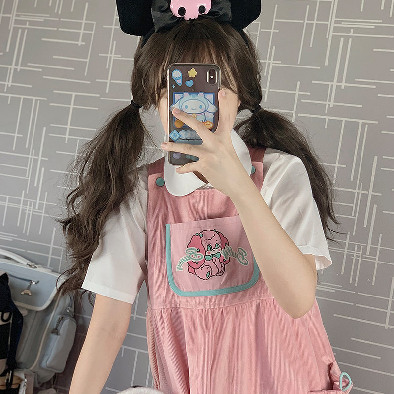 Sweet style Soft Girl Strap Dress