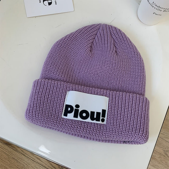 Korean Soft Girl Pink Knitted Hat
